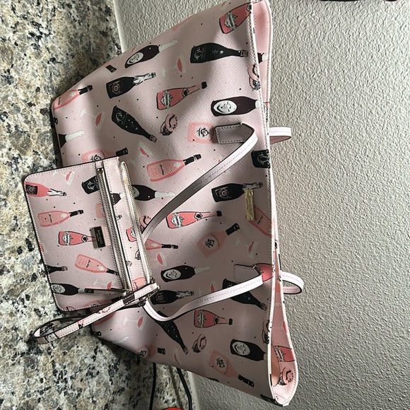 kate spade | Bags | Kate Spade Original Bag With Wristlet Pink With ...